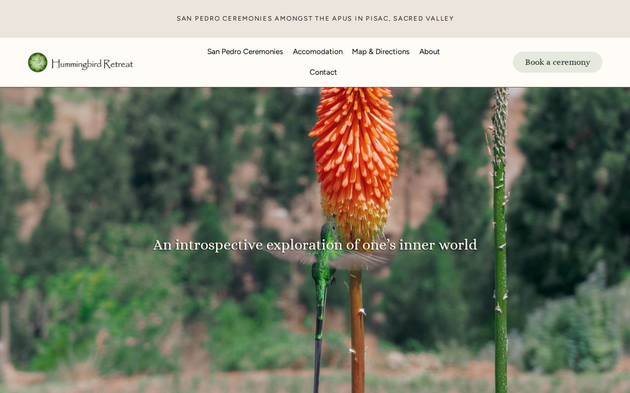 Hummingbird Retreat - Sacred Valley, Peru